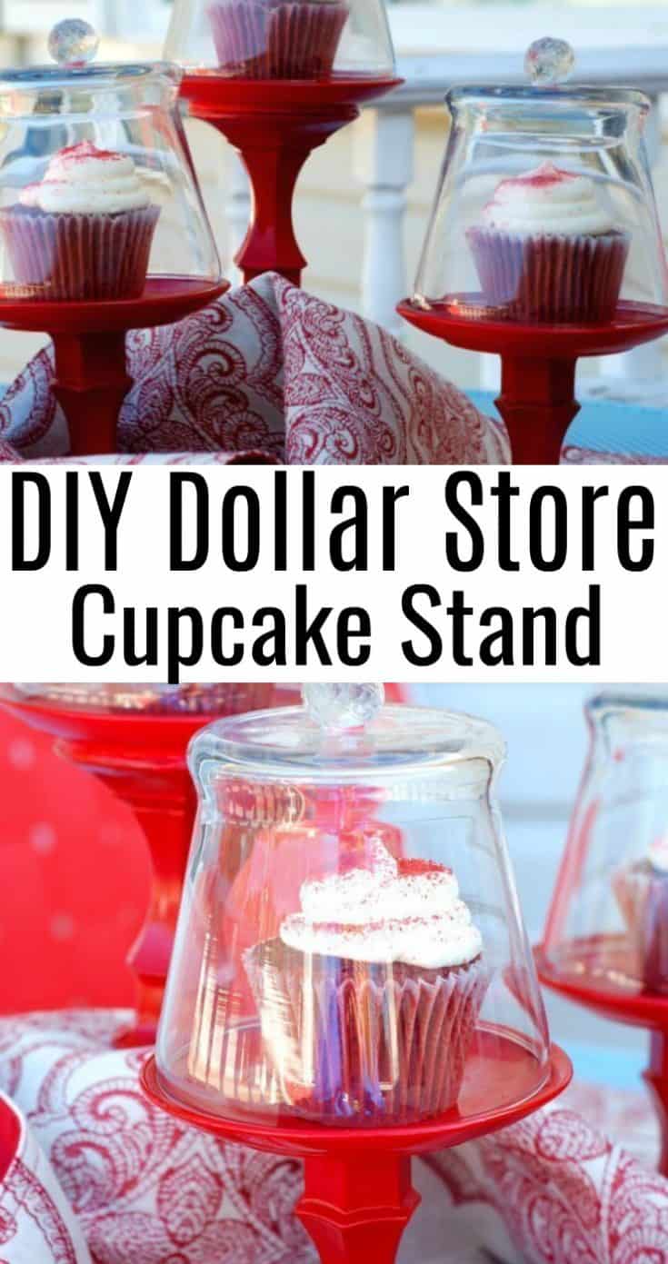 DIY Dollar Store Cupcake Stand - An Alli Event