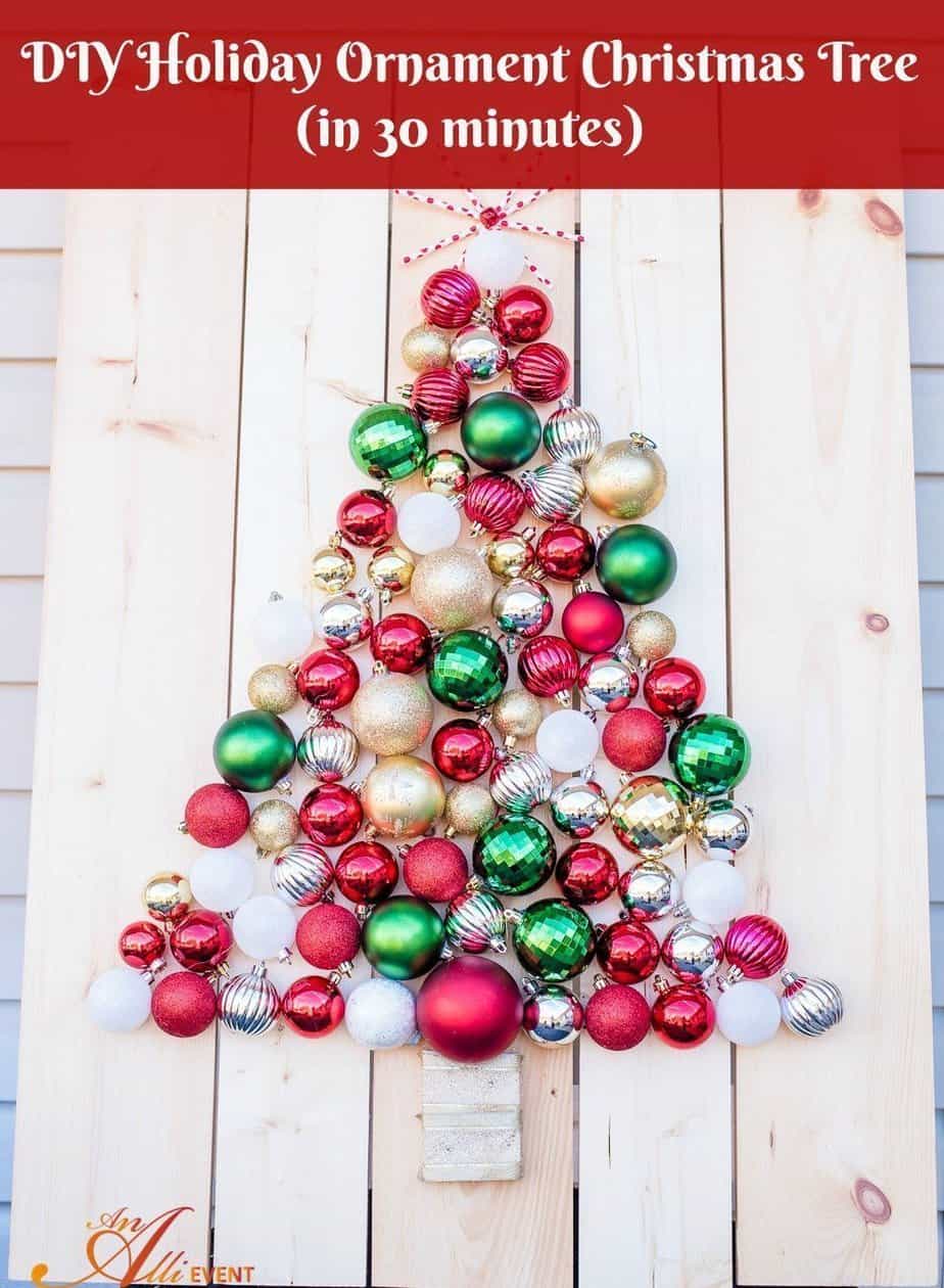 DIY Holiday Ornament Christmas Tree Display - An Alli Event DIY Holiday Ornament Christmas Tree Display - An Alli Event