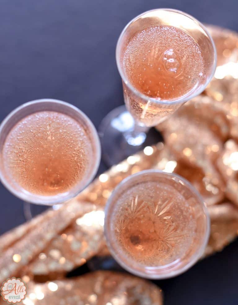 How to Make Faux Pink Champagne - An Alli Event