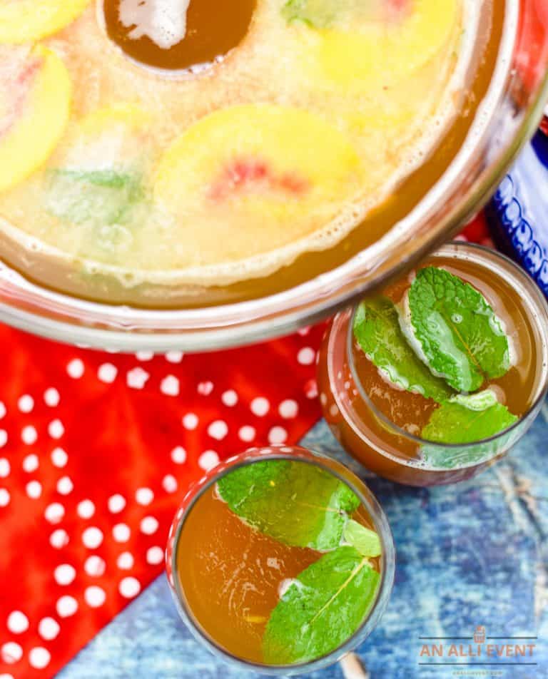 Easy and Refreshing Peach Tea Punch - An Alli Event