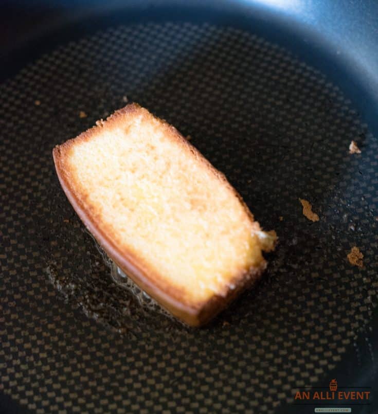 Pound Cake Panini With Caramelized Bananas - An Alli Event