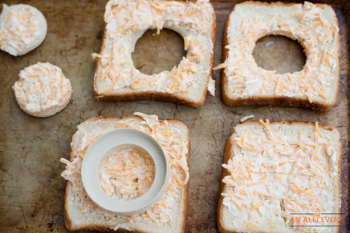Sheet Pan Cheesy Egg In Hole Texas Toast - An Alli Event
