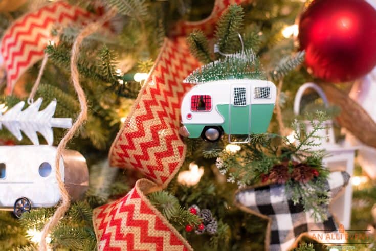 Glamping Christmas Tree Decor - An Alli Event