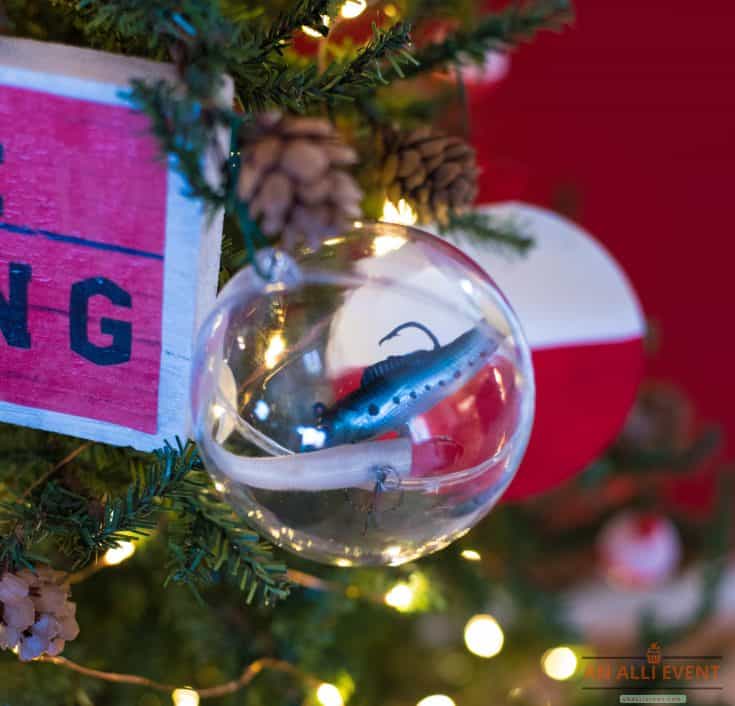 Fishing Themed Christmas Tree And DIY Bobbers - An Alli Event