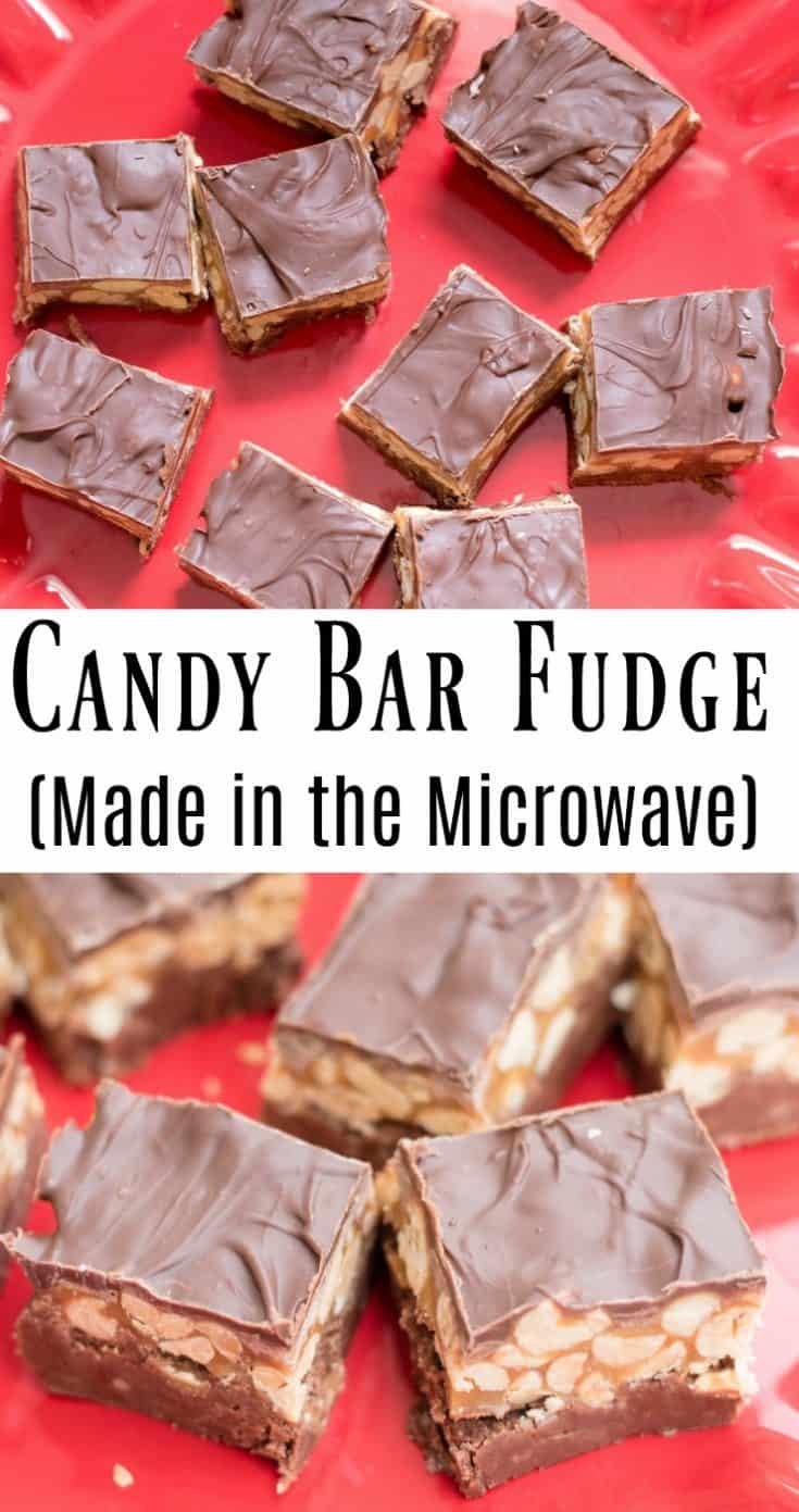 Candy Bar Fudge Made In The Microwave - An Alli Event