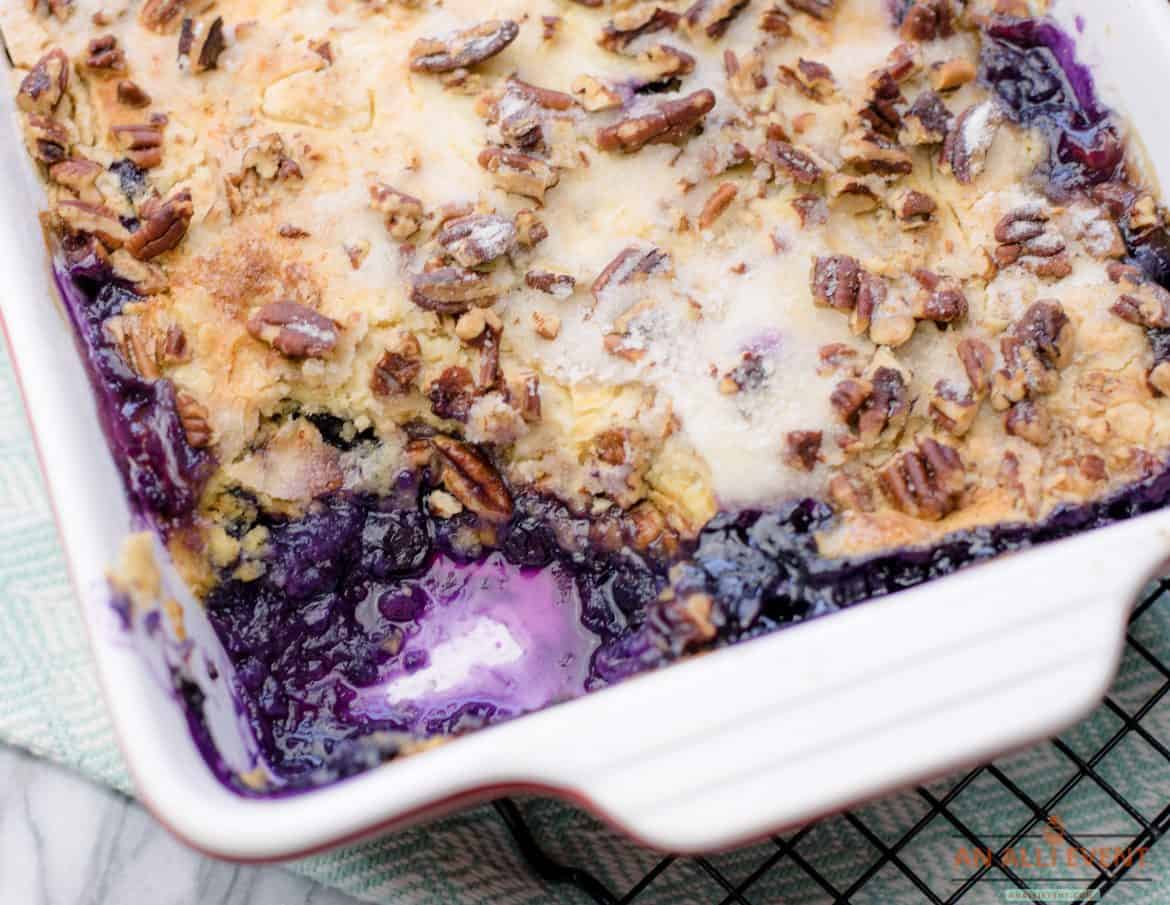 Blueberry Crunch Dump Cake - An Alli Event