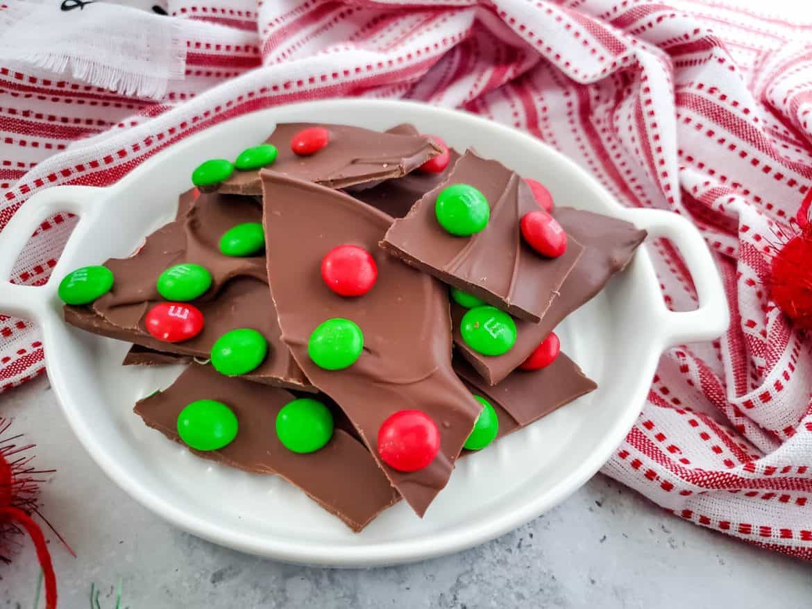 Easy Chocolate Bark With M&Ms - An Alli Event
