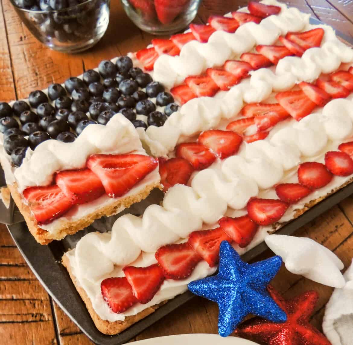 American Flag Cookie Cake - An Alli Event