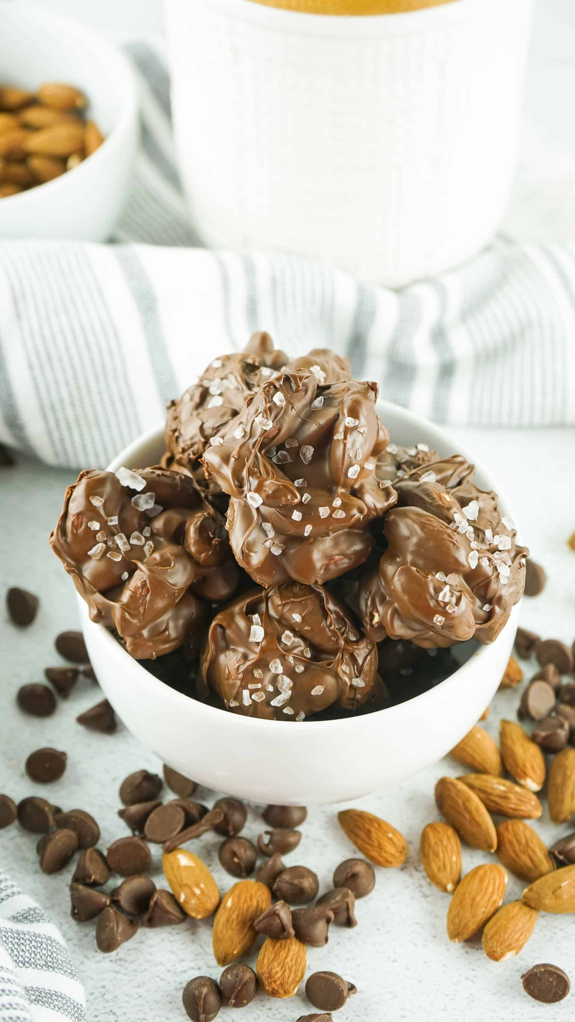 Sea Salt Chocolate Almond Clusters - An Alli Event