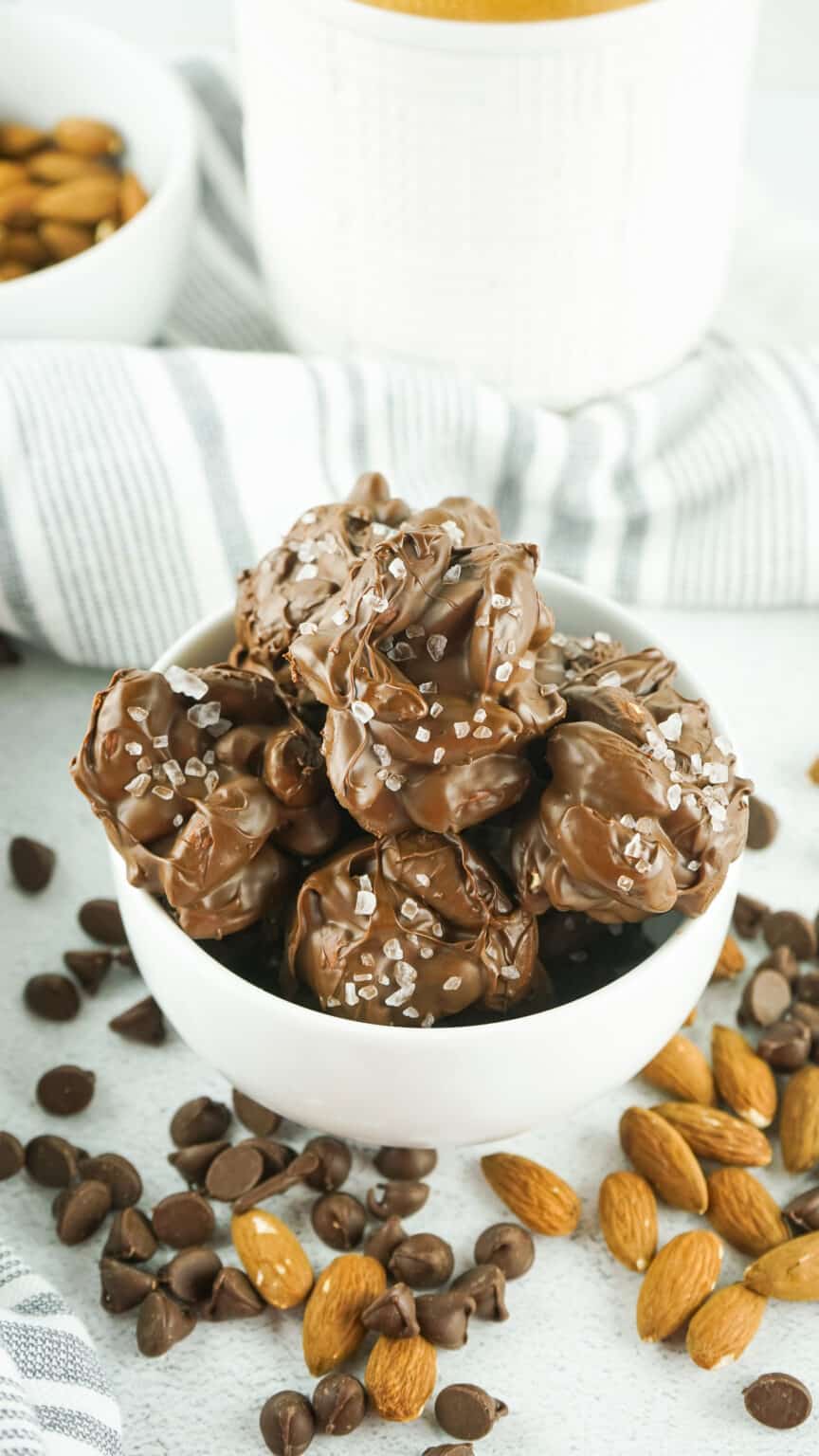 Sea Salt Chocolate Almond Clusters - An Alli Event