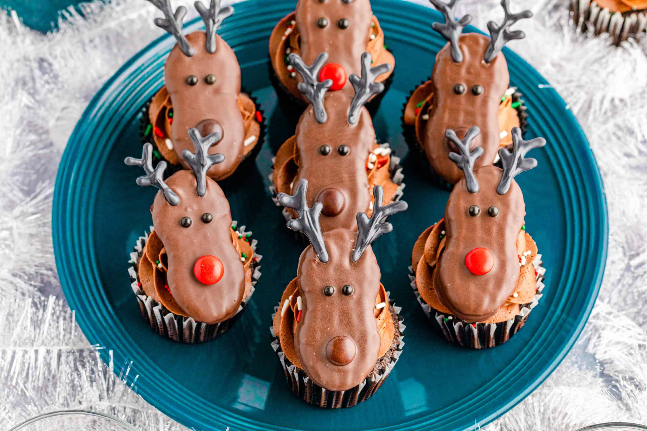 Best Chocolate Reindeer Cupcakes - An Alli Event