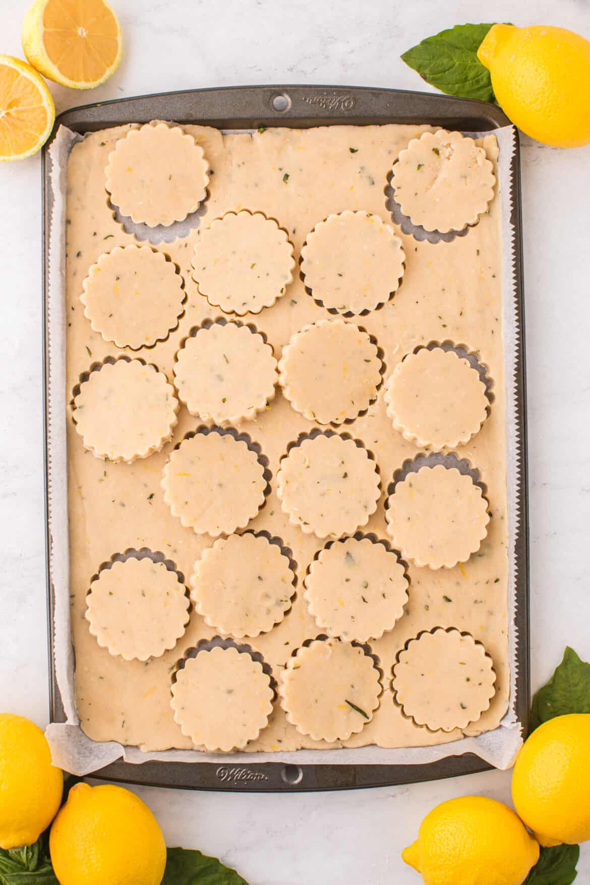 Best Lemon Basil Shortbread Cookies - An Alli Event