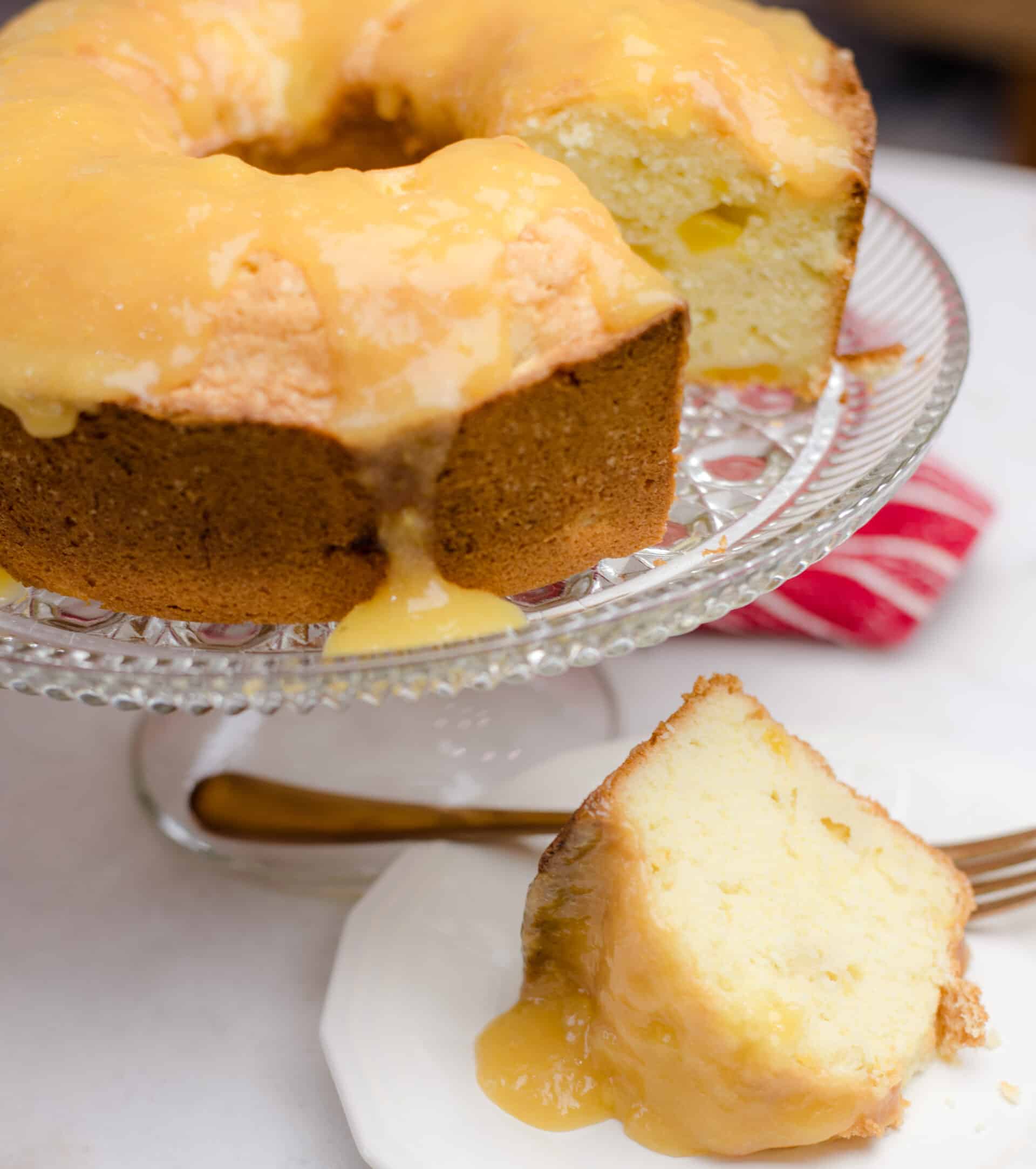 Peach Pound Cake With Peach Glaze - An Alli Event