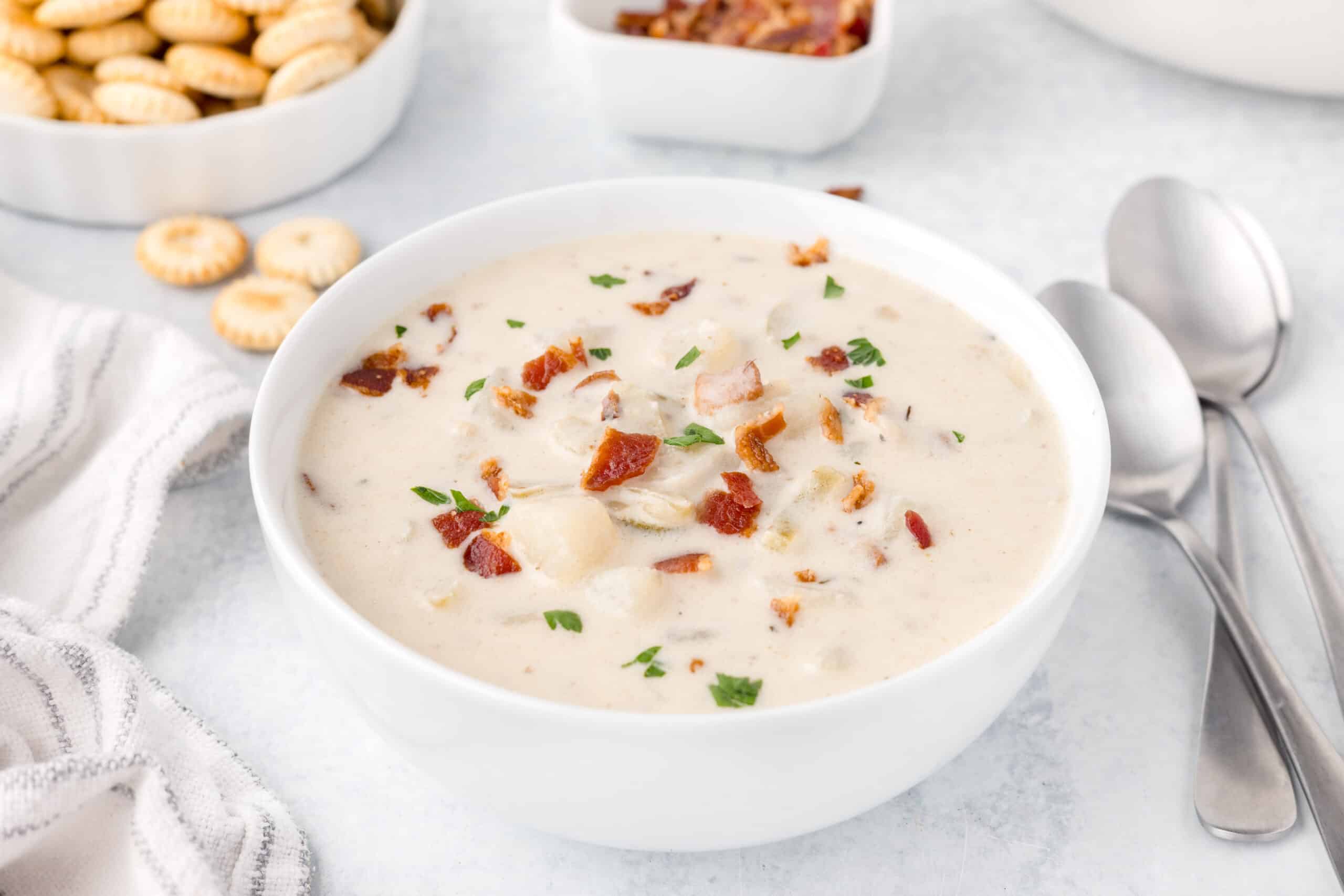Easy New England Clam Chowder Recipe - An Alli Event
