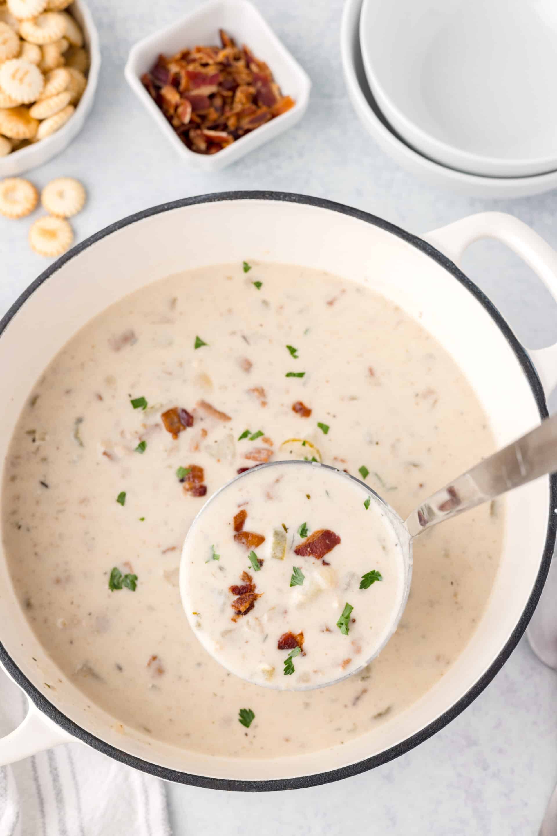 Easy New England Clam Chowder Recipe - An Alli Event