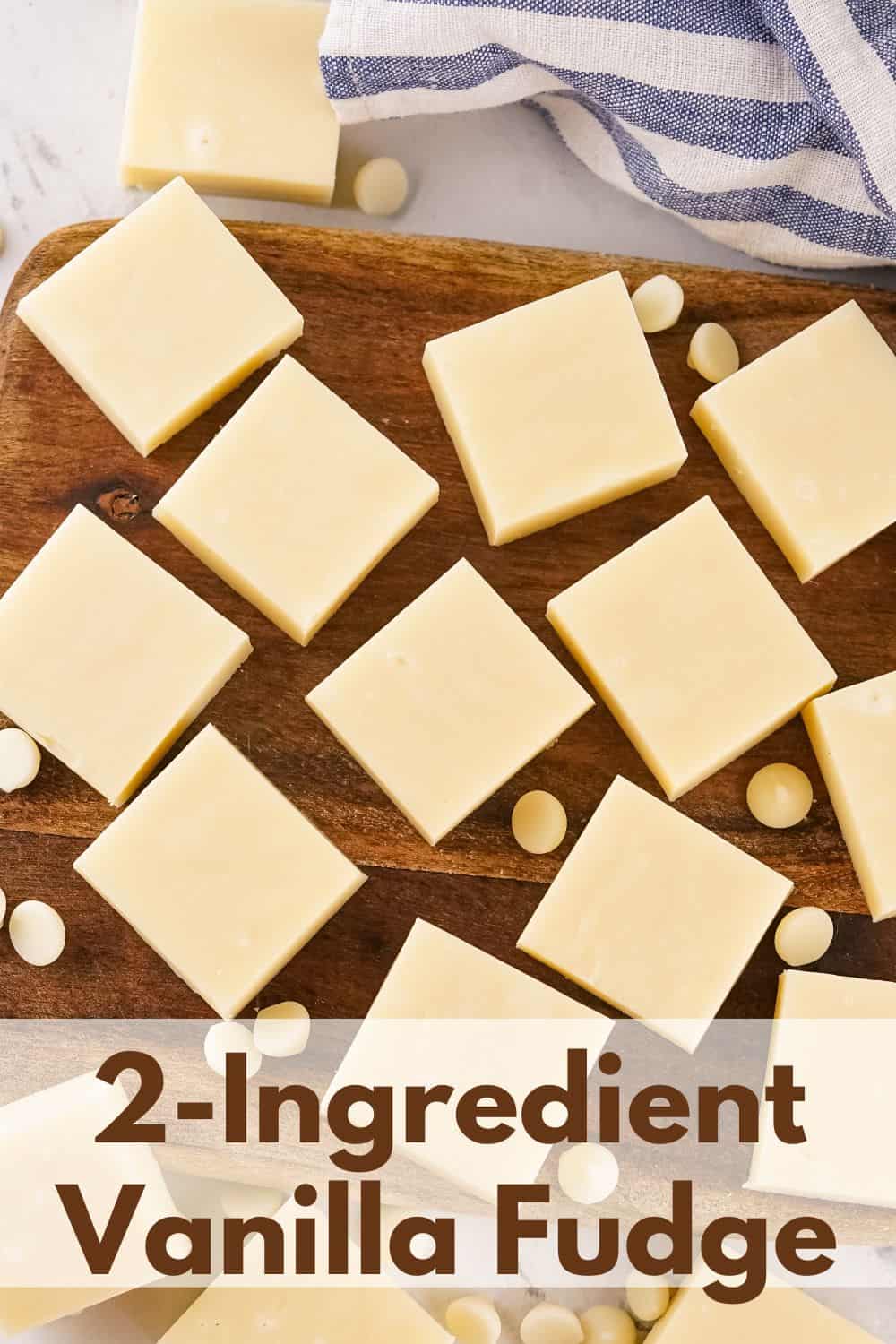 Easy Vanilla Fudge Recipe - Only Two Ingredients - An Alli Event