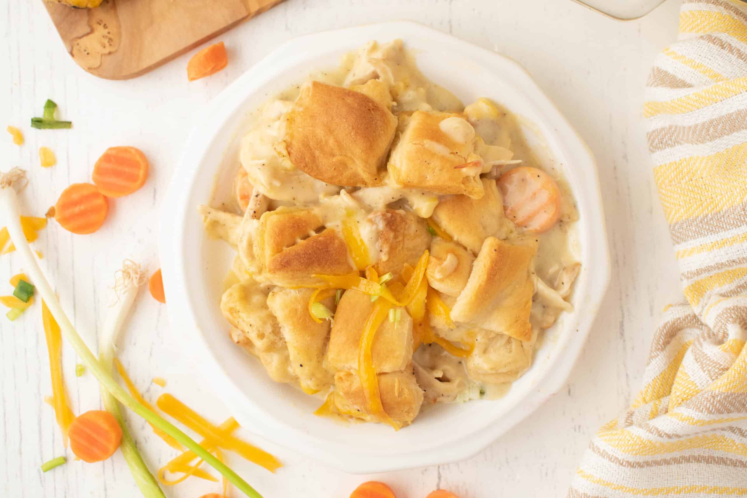 Chicken Bubble Bake Casserole With Crescent Rolls - An Alli Event