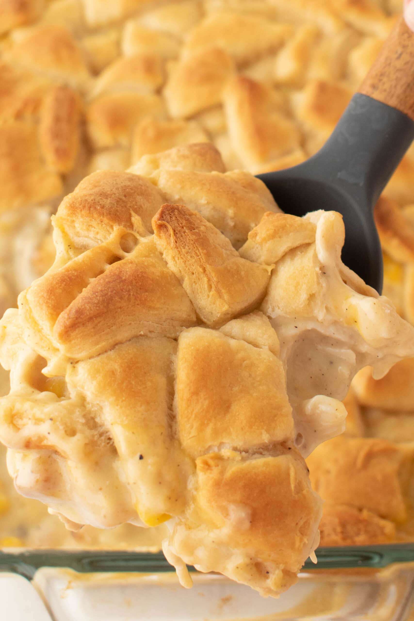 Chicken Bubble Bake Casserole With Crescent Rolls - An Alli Event