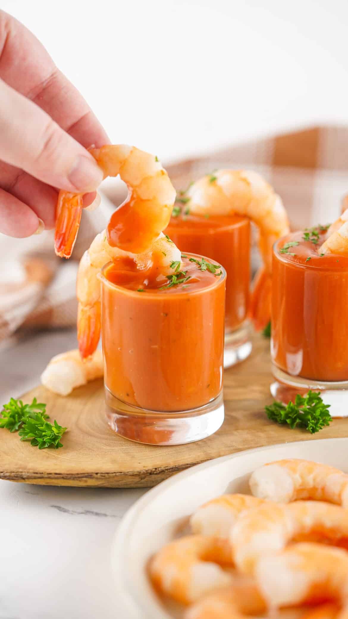 Shrimp Cocktail Shooters Appetizer Recipe - An Alli Event