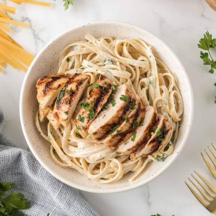 Spaghetti And Grilled Chicken Blackened Chicken Alfredo Pasta