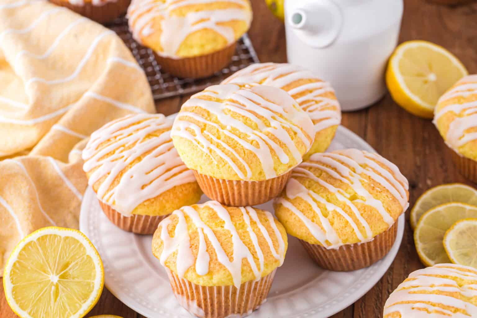 Cake Mix Lemon Muffins With Lemon Glaze: Easy Recipe - An Alli Event