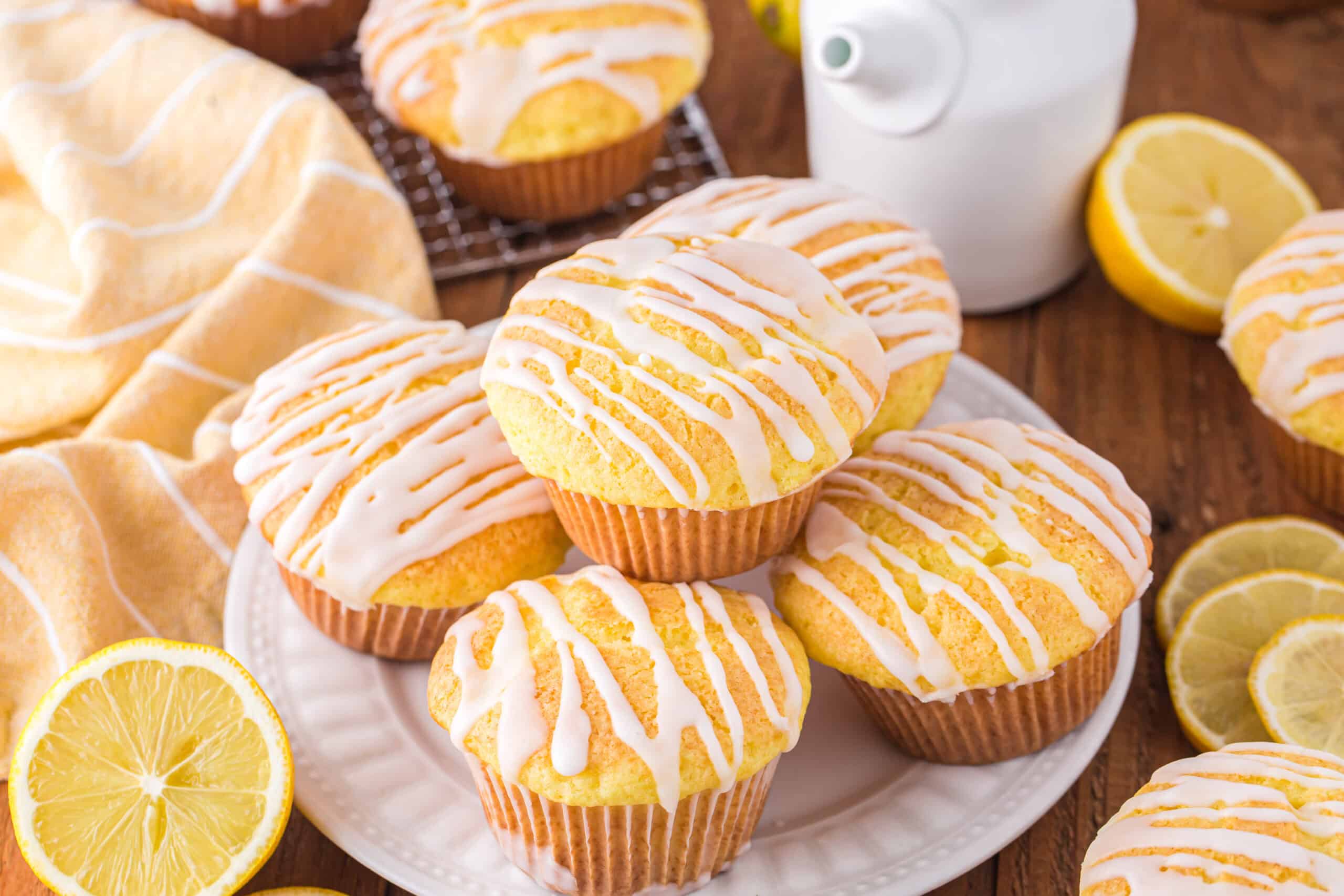 Cake Mix Lemon Muffins With Lemon Glaze: Easy Recipe - An Alli Event